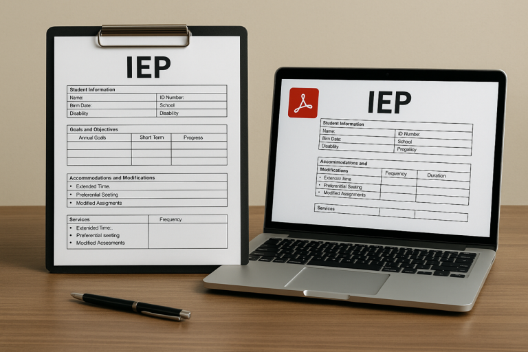 How Schools Use PDF-Based IEP Documents to Support Students With ...
